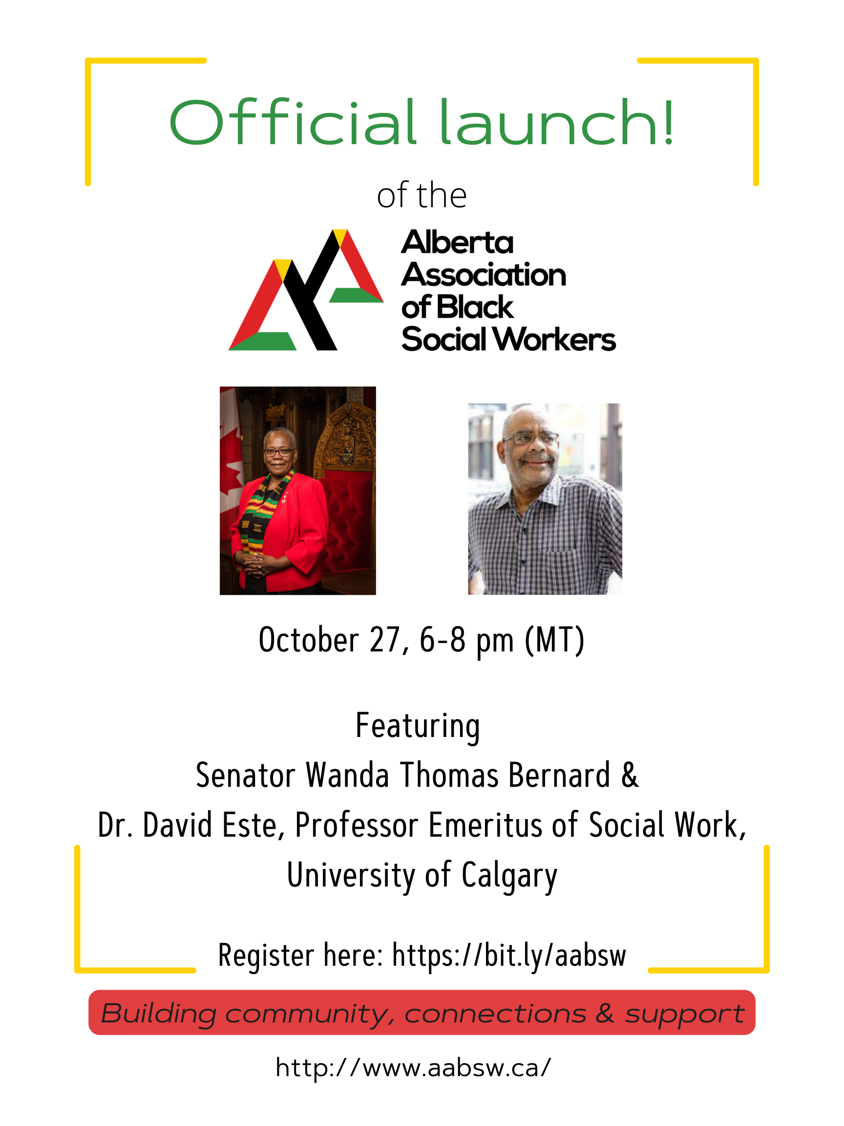 Launch of the Alberta Association of Black Social Workers | Canadian ...